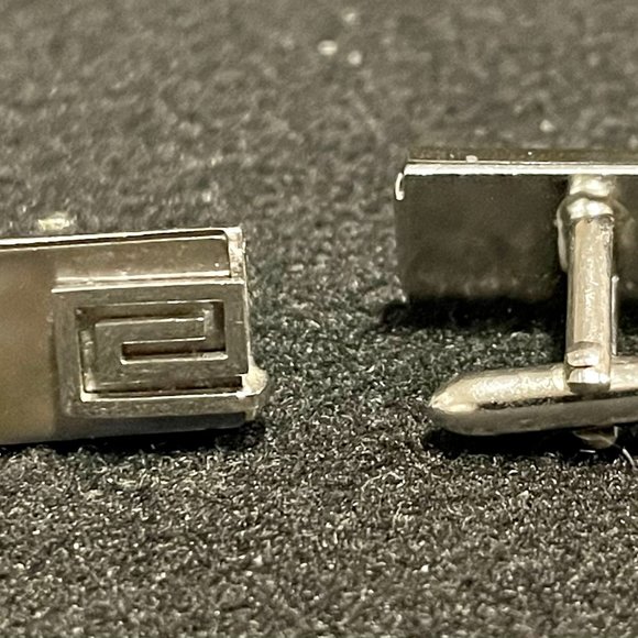 SWANK | Accessories | Silver And Pearl Modern Rectangular Cuff Links By ...